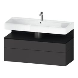 Duravit Waschtischunterschrank Qatego 119x47x59cm, E sw/gra m, 1 Kast, m B (QA4396016490010)