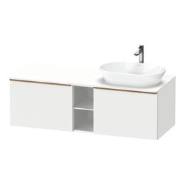 Duravit Waschtischunterschrank D-Neo 140x55cm, 2 A, 1 Pl, B R, bron geb/we ma (DE4950R04180000)