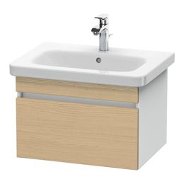 Duravit Waschtischunterschrank DuraStyle 58x44,8cm, E nat/wei&szlig; ma, 1 Ausz., wandh&auml;ngend (DS638003018)