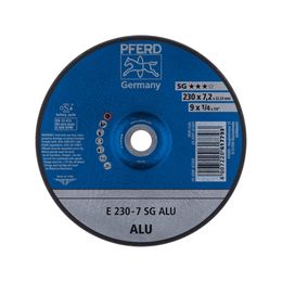 Pferd TOOLS Schruppscheibe E 230x7,2x22,23 mm Leistungslinie SG ALU f&uuml;r Alu (62223700)