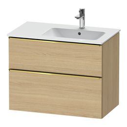Duravit Waschtischunterschrank D-Neo 81x46,2cm, 1 Kast, B R, g pol/Eiche Nat (DE4367034300000)