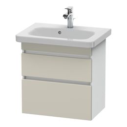 Duravit Waschtischunterschrank Com DuraStyle 58x36,8cm, tau/we ma, 2 SchKa., wandh&auml;ngend (DS647909118)