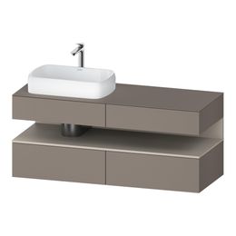 Duravit Waschtischunterschrank Qatego 140x55x60cm, T m/ba m, Pl, Beck. li (QA4765091430000)
