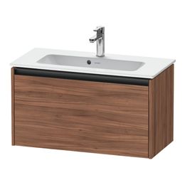 Duravit Waschtischunterschrank Ketho.2 Compact 81x39cm, Nussb Nat, 1 Ausz., wandh&auml;ngend (K25056079790000)