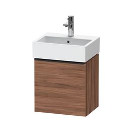 Duravit Waschtischunterschrank D-Neo 43,4x32,2x44cm, 1 T&uuml;r, An L, sw/Nuss Nat (DE4217LBD790000)