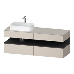Duravit Waschtischunterschrank Qatego 160x55x60cm, gra m/ta m, Pl, B l, B (QA4777049910010)
