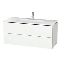 Duravit Waschtischunterschrank L-Cube 122x48,1cm, we. matt, 2 Schub., wandh&auml;ngend (LC624308484)