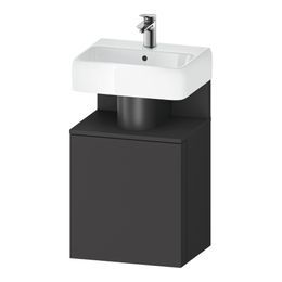 Duravit Waschtischunterschrank Qatego 44x35x64,5cm, 1 T., T. li, Graphit matt (QA4076L49490000)