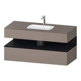 Duravit Einbauwaschtisch-M&ouml;bel-Set Qatego 120x55x60cm, E sw/Bas m, Kon-WTU, B (QA4787016430010)