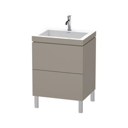 Duravit Waschtischunterschrank c-bonded L-Cube 60 x48cm, 1 HL, bas. ma, 2 Ausz., steh. (LC6936O4343)
