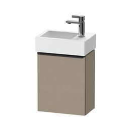 Duravit Waschtischunterschrank D-Neo 36,4x22,2x44cm, 1 T&uuml;r, An R, sw/Leinen (DE4218RBD750000)