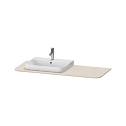 Duravit Waschtisch-Konsole Happy D.2 Plus 130x55cm, m 1 AS, Beck. li, Tau matt (HP031KL8383)
