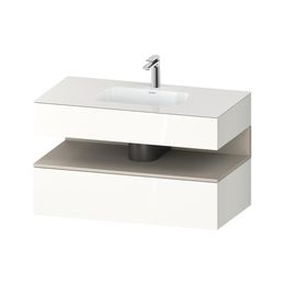 Duravit Einbauwaschtisch-M&ouml;bel-Set Qatego 100x55x60cm, T m/we g, Kon-WTU, Nischenb (QA4786083220010)