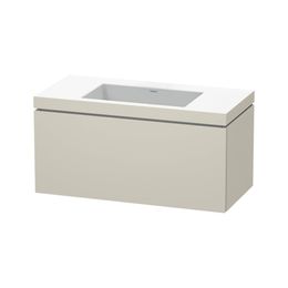 Duravit Waschtischunterschrank c-bonded L-Cube 100x48cm, o HL, Tau matt, 1 Ausz., wandh&auml;ngend (LC6918N8383)