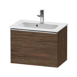 Duravit Waschtischunterschrank D-Neo Compact 61x37,2, chr/Nussb dkl., 1 Ausz., wandh&auml;ngend (DE4268010210000)