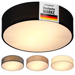 Monzana Deckenlampe Schwarz Stoff &Oslash;38cm