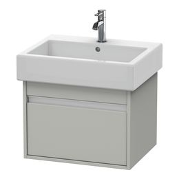 Duravit Waschtischunterschrank Ketho 55x44cm, betongr ma, 1 Ausz., wandh&auml;ngend (KT668600707)