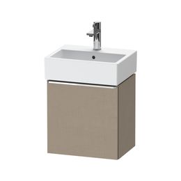 Duravit Waschtischunterschrank D-Neo 43,4x32,2x44cm, 1 T&uuml;r, An li, chr/Leinen (DE4217L10750000)