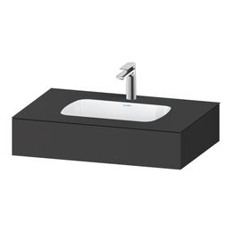 Duravit Einbauwaschtisch-M&ouml;bel-Set Qatego 80x55x17cm, gra m, m K, 1 Ausschn, m &Uuml;L (QA4690049490000)
