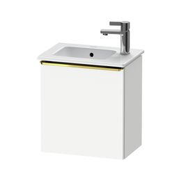 Duravit Waschtischunterschrank D-Neo 41x27,4x44cm, 1 T, An L, gol pol/wei&szlig; ma (DE4259L34180000)