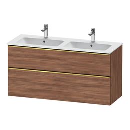 Duravit Waschtischunterschrank D-Neo 128x46,2cm, 1 Kast, 1 A, g pol/Nussb Nat (DE4365034790000)