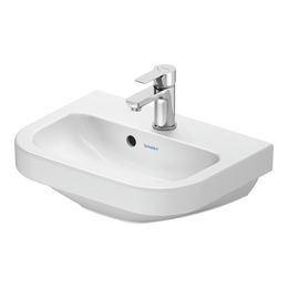 Duravit Handwaschbecken D-Code 45x33,5cm, mit Hahnloch, &Uuml;berlauf, wei&szlig; (0748450000)