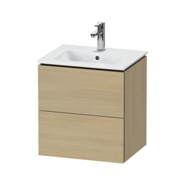 Duravit Waschtischunterschrank Compact L-Cube 52x42,1x55cm, 2 Schubk., wandh&auml;ngend, med. Ei (LC621807171)