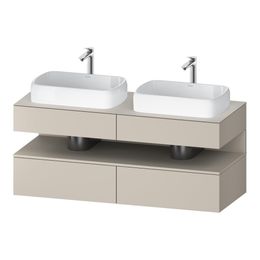 Duravit Waschtischunterschrank Qatego 140x55x60cm, T m/ta m, Pl, B bs, B (QA4767083910010)