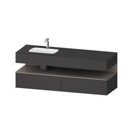 Duravit Einbauwaschtisch-M&ouml;bel-Set Qatego 160x50x60cm, Kon-WTU, B, B l, ba m/Gr ma (QA4795043490010)