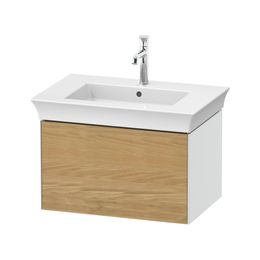 Duravit Waschtischunterschrank o. ES White Tulip 41x68,4x45,8cm, 1 A, Ei Nat mas/wei&szlig; hgl (WT42410H5850010)