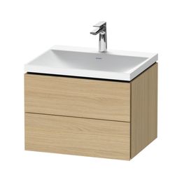 Duravit M&ouml;bel-Set L-Cube 60x48x48cm, m Hahnl., Ei Nat, 2 Schub. (LC6950O30300000)