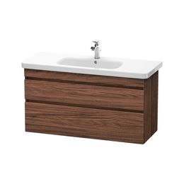 Duravit Waschtischunterschrank DuraStyle 113x44,8cm, Nussb dkl., 2 SchKa., wandh&auml;ngend (DS649502121)