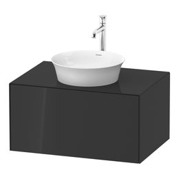 Duravit Waschtischunterschrank o. ES White Tulip 75,1x35x 41cm, boden, Graphit Hochglanz (WT49750H1H10010)