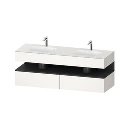 Duravit Einbauwaschtisch-M&ouml;bel-Set Qatego 160x55x60cm, Kon-WTU, graph matt/we matt (QA4797049840000)