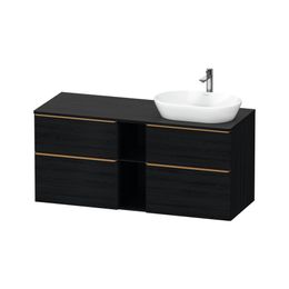Duravit Waschtischunterschrank D-Neo 140x55cm, 2 SBK, 2 A, B R, b geb/Ei sw (DE4970R04160000)
