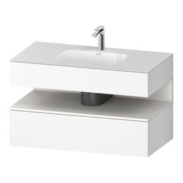 Duravit Einbauwaschtisch-M&ouml;bel-Set Qatego 100x55x60cm, w m/we m, Kon-WTU, Nischenb (QA4786084180010)