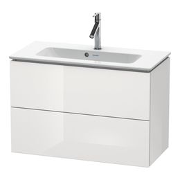 Duravit Waschtischunterschrank Compact L-Cube 82x39,1cm, we. hgl, 2 Schub., wandh&auml;ngend (LC625708585)