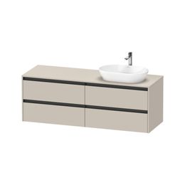 Duravit Waschtischunterschrank Ketho.2 160x55cm, B re, Tau ma, 4 Schub., wandh&auml;ngend (K24899R91910000)