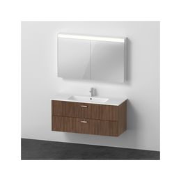 Duravit M&ouml;bel-Set XBase 123cm, Nussbaum dunkel (XB0078021210000)