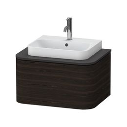 Duravit Waschtischunterschrank Happy D.2 Plus 65x48cm, f Kons, 1 Ausz., Nussb geb. (HP494006969)