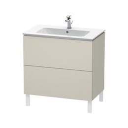Duravit Waschtischunterschrank L-Cube 82x48,1cm, Tau matt, 2 Ausz&uuml;ge, stehend (LC662609191)