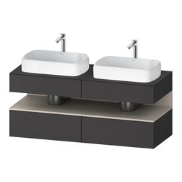 Duravit Waschtischunterschrank Qatego 140x55x60cm, T m/Gr m, Pl, Beck. beids. (QA4767091490000)