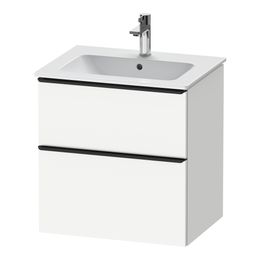 Duravit Waschtischunterschrank D-Neo 61x46,2cm, sw/w ma, 1 Schubk., 1 Ausz. (DE43610BD180000)
