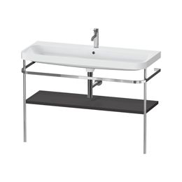 Duravit M&ouml;belwaschtisch-Kombi Happy D.2 Plus 117,5x49cm, m Konsole, 1 HL, graph matt (HP4839O80800000)