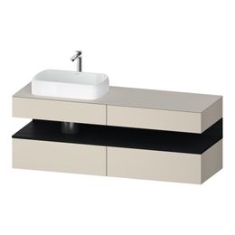 Duravit Waschtischunterschrank Qatego 160x55x60cm, E sw/tau m, Pl, Beck. li (QA4777016830000)
