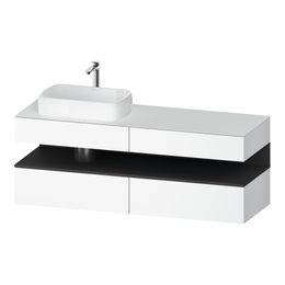 Duravit Waschtischunterschrank Qatego 160x55x60cm, gra m/we m, Pl, Beck. li (QA4777049180000)