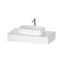 Duravit Konsole Qatego 100x55x17cm, wei&szlig; matt, 1 Ausschnitt (QA4801018180000)