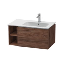 Duravit Waschtischunterschrank L-Cube 82x48,1x40cm, 1 A, Beck. re, Nussb dkl. (LC619202121)