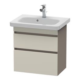 Duravit Waschtischunterschrank Com DuraStyle 58x36,8cm, tau/bas ma, 2 SchKa., wandh&auml;ngend (DS647909143)