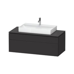 Duravit Waschtischunterschrank L-Cube 122x55cm, gra m, 1 Kast, 1 Ausz., wandh&auml;ngend (LC4882080800000)